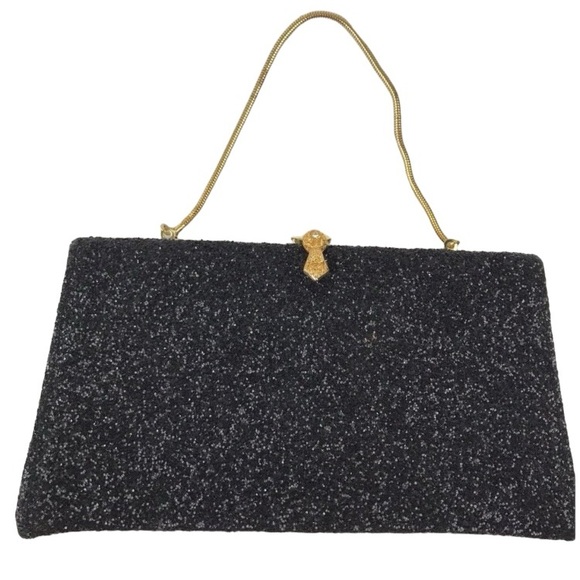 Rolo Creations | Bags | Vintage Rulo Creations Black Clutch Evening ...
